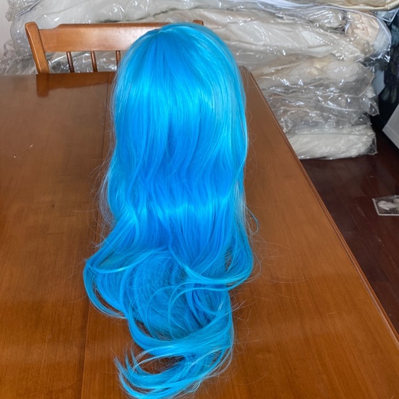 Other | New Blue Long Wig Katy Perry Girly Cosplay Costume Pole Dancer ...